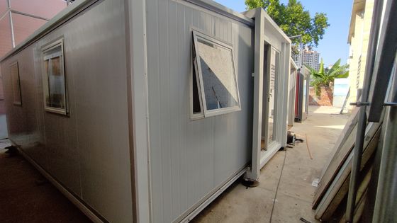 Rumah Prefab Modular Expandable, 20ft 40ft Prefab Lipat Kontainer Rumah